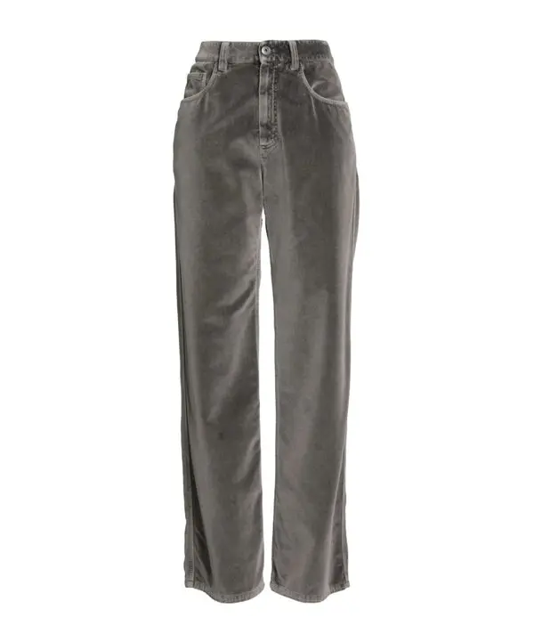 Brunello Cucinelli Oversized Velvet Trousers