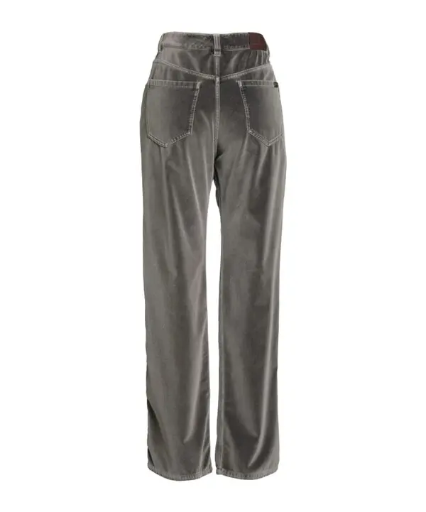 Brunello Cucinelli Oversized Velvet Trousers