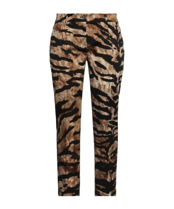 Dolce & Gabbana Casual Trousers With Tiger Stripe Print