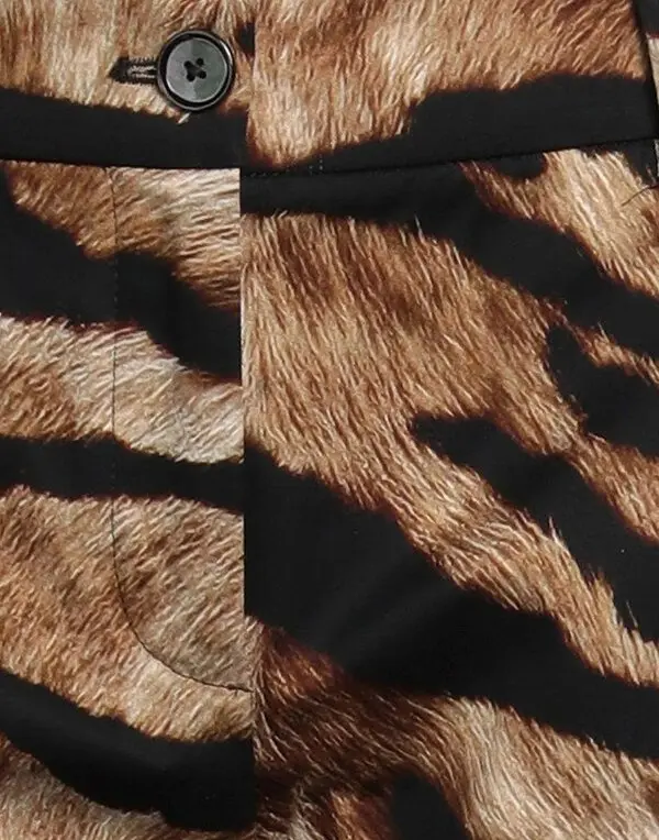 Dolce & Gabbana Casual Trousers With Tiger Stripe Print