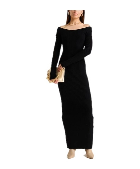 Max Mara Fitted Longsleeve Knit Dress