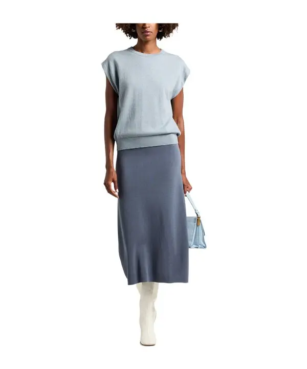 Brunello Cucinelli Minimalist Solidcolor Shortsleeve Knit Sweater