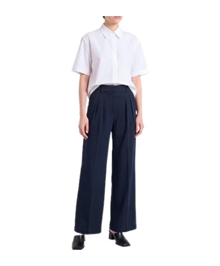 Max Mara Lightweight Wool Wideleg Trousers