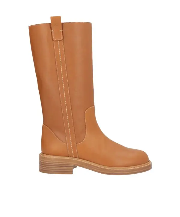 Chloé Simple Leather Boots