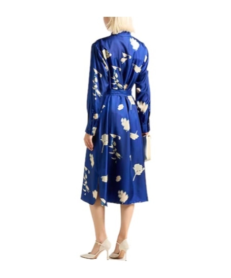 Max Mara Printed Longsleeve Shirt Dress