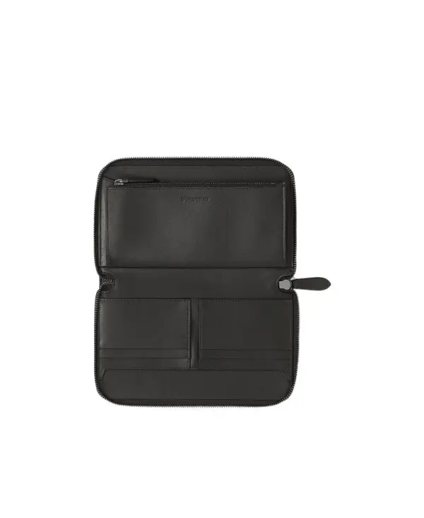 Burberry Checked Zip-up Wallet