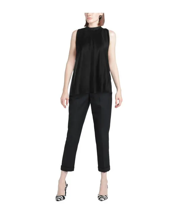 Saint Laurent Plain Colour Silk Tops