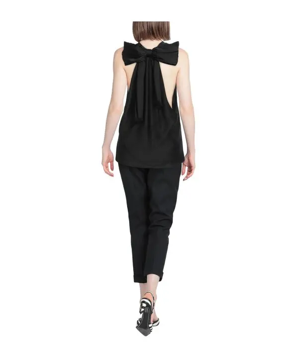 Saint Laurent Plain Colour Silk Tops