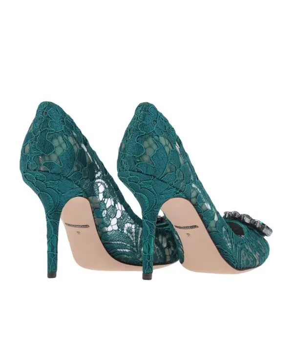 Dolce & Gabbana Two-color Lace High Heels