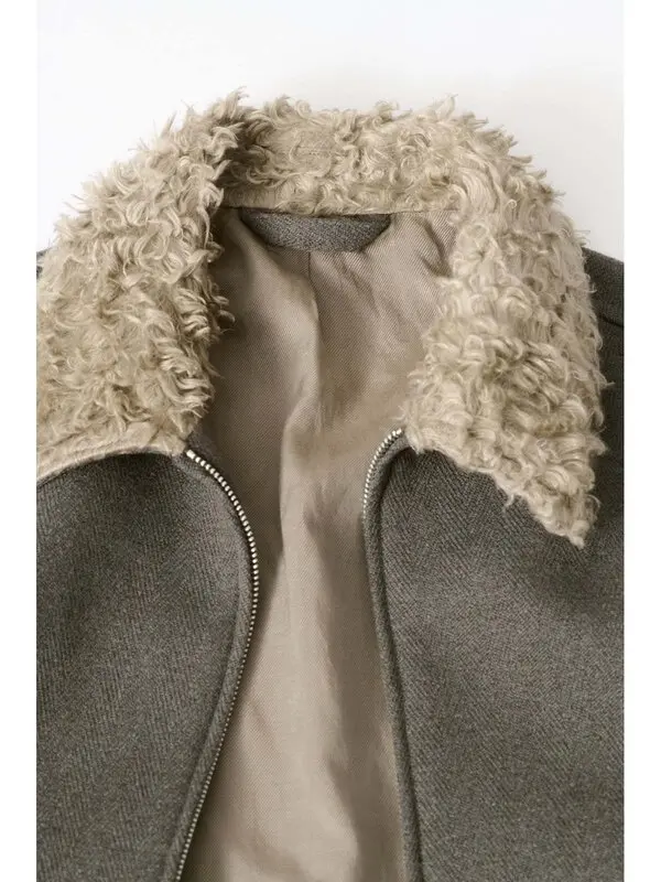 Our Legacy Faux Fur Collar Jacket