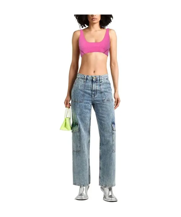 Jacquemus Minimalist Sleeveless Knit Cropped Top