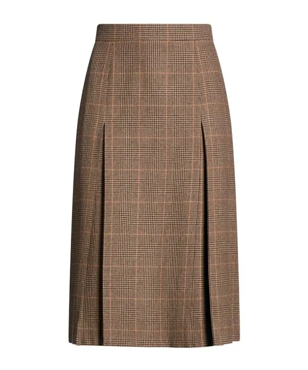 Saint Laurent Midi Skirts - Brown