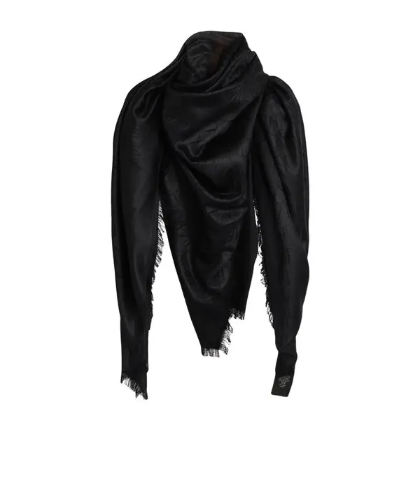 Saint Laurent Simple Handkerchief - Black
