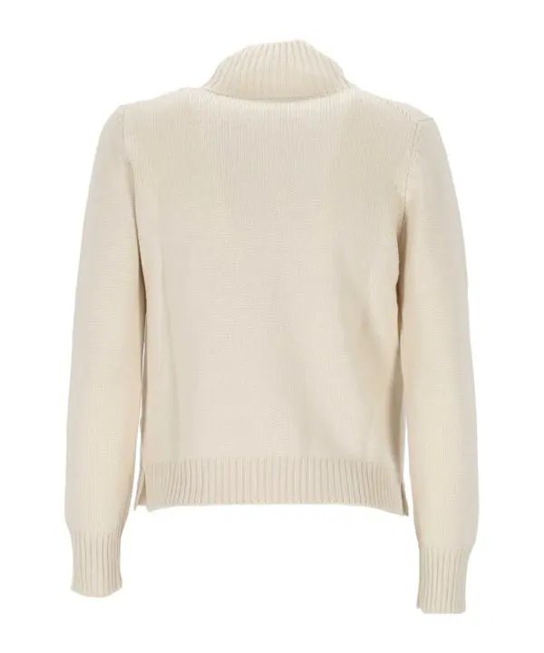 GRAN SASSO Ribbed-knit Mock-neck Sweater