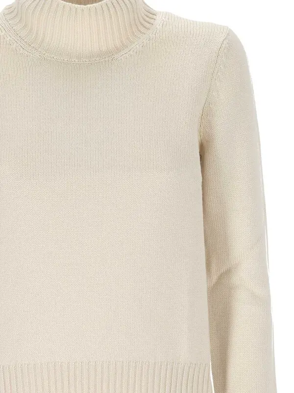 GRAN SASSO Ribbed-knit Mock-neck Sweater