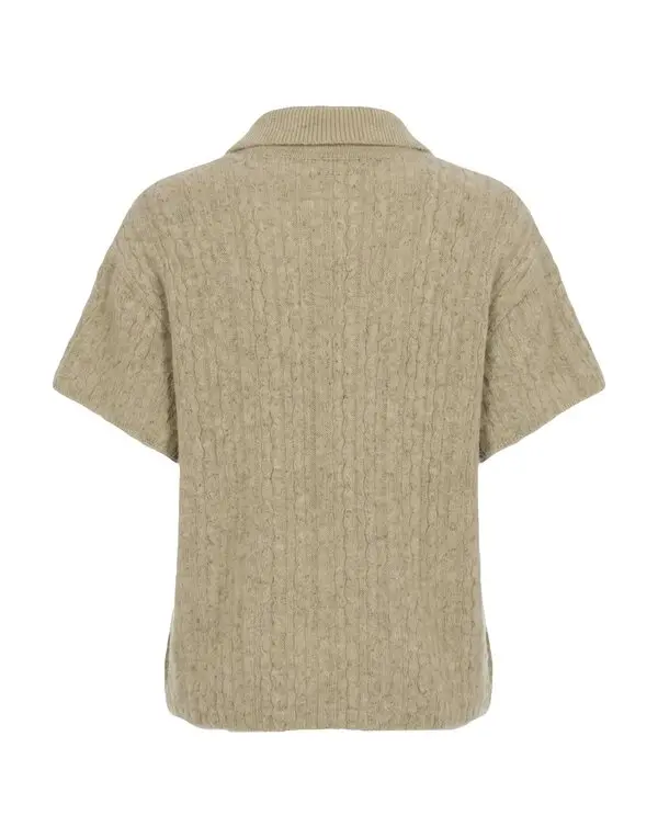 MAISON MARGIELA Short-sleeved Knitted Top