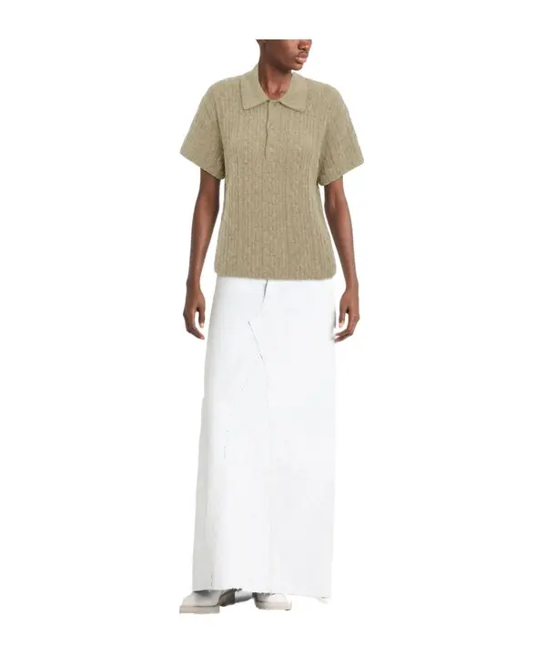 MAISON MARGIELA Short-sleeved Knitted Top