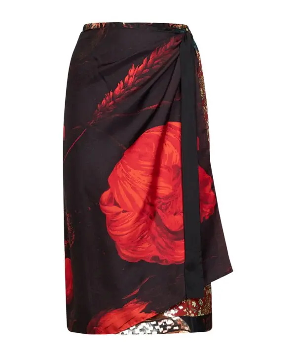 Dries Van Noten Patterned Skirt
