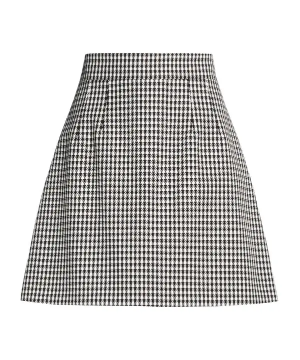 Dolce & Gabbana Houndstooth Aline Skirt
