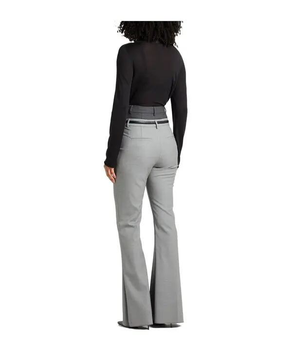 Sportmax Minimalist Solidcolor Flared Trousers