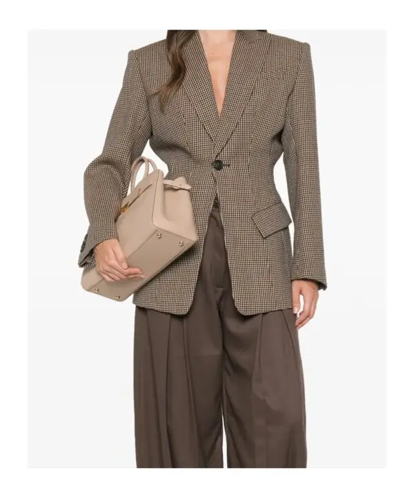 THE SEAFARER Kora Houndstooth Blazer