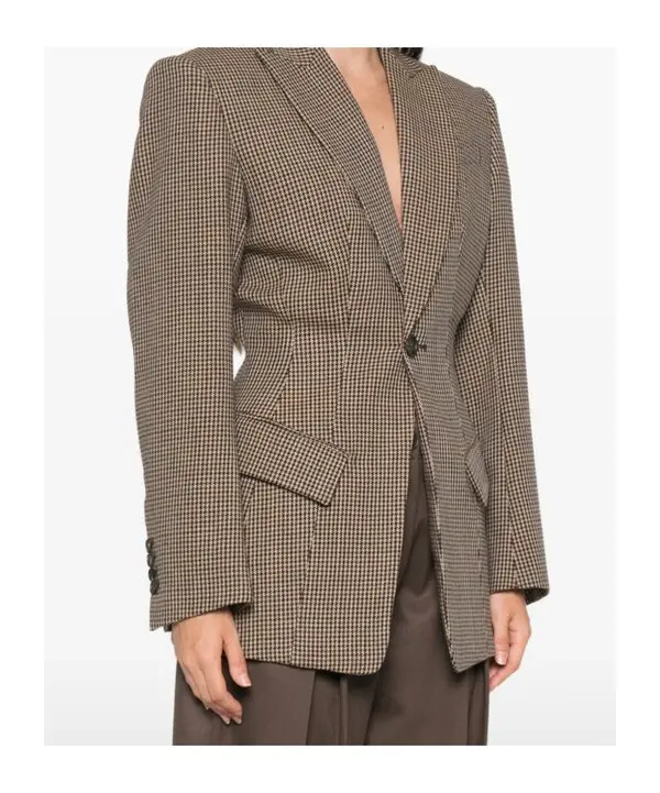 THE SEAFARER Kora Houndstooth Blazer