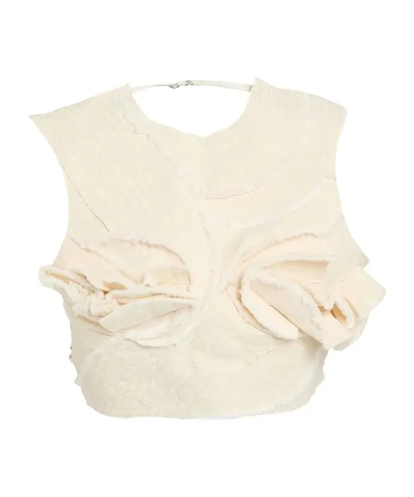 Jacquemus Sleeveless Solid-colored Cropped Top