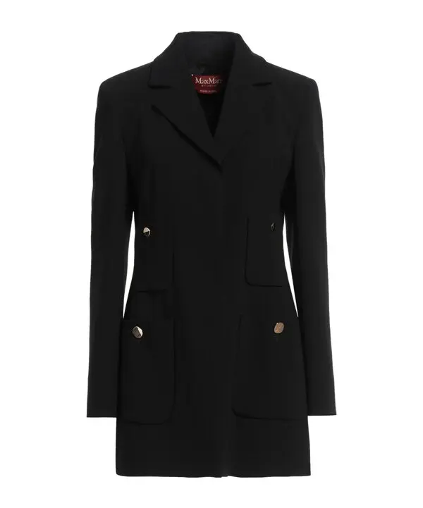 Max Mara Minimalist Single- Blazer - Black