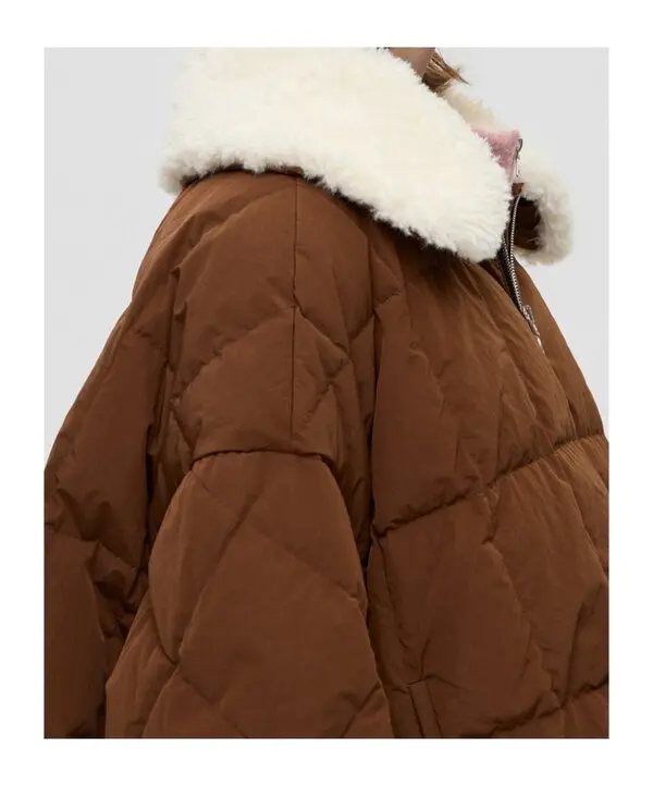 IENKI IENKI Quilted Long-sleeved Down Jacket