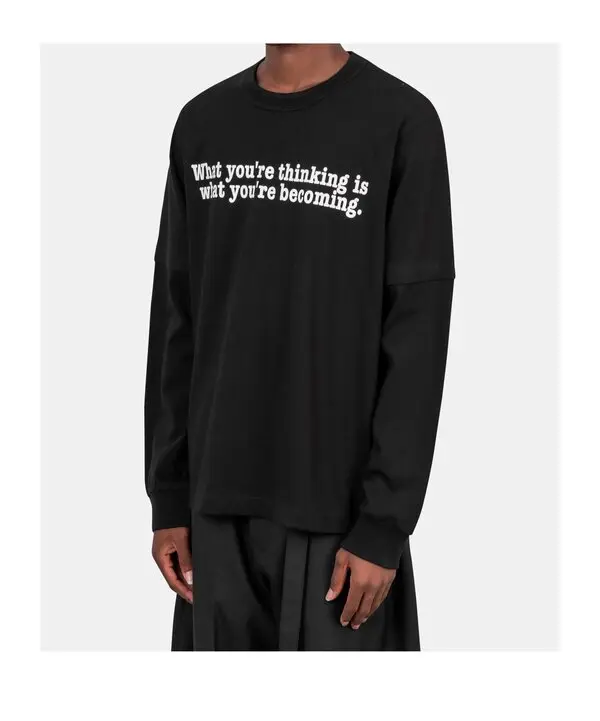 Sacai Long-sleeved Crew Neck T-shirt