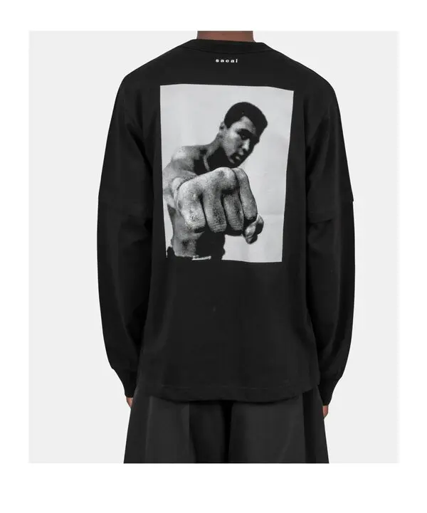 Sacai Long-sleeved Crew Neck T-shirt