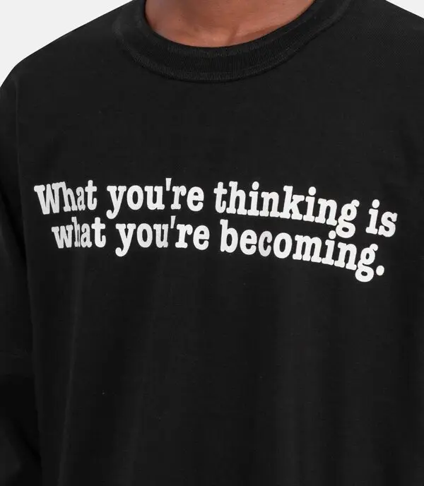 Sacai Long-sleeved Crew Neck T-shirt