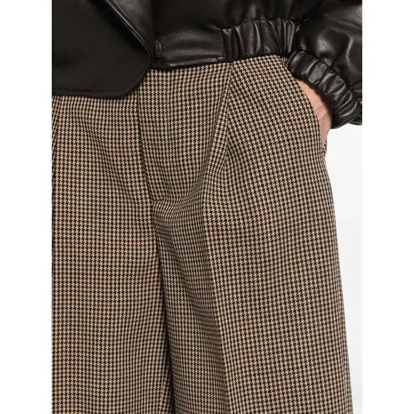 THE SEAFARER Sascia Checked Wide-leg Pants