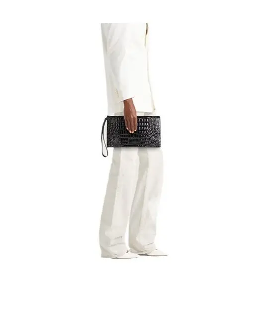 MAISON MARGIELA Large Crocodilepattern Clutch Bag