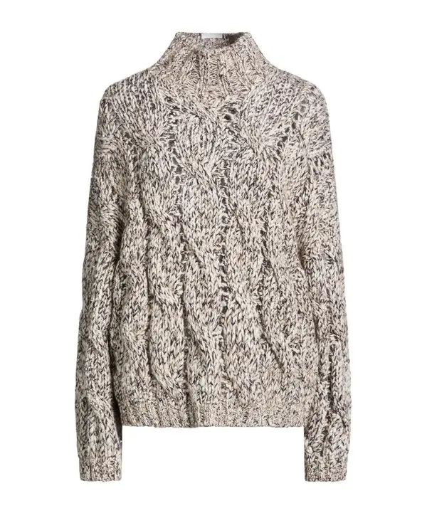 Brunello Cucinelli Thick-knit Turtleneck Long-sleeve Top