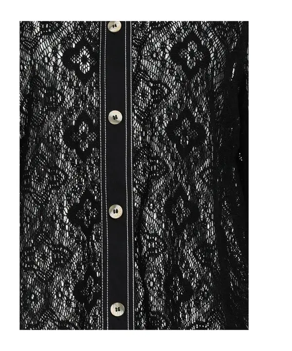 GANNI Twotone Longsleeve Shirt