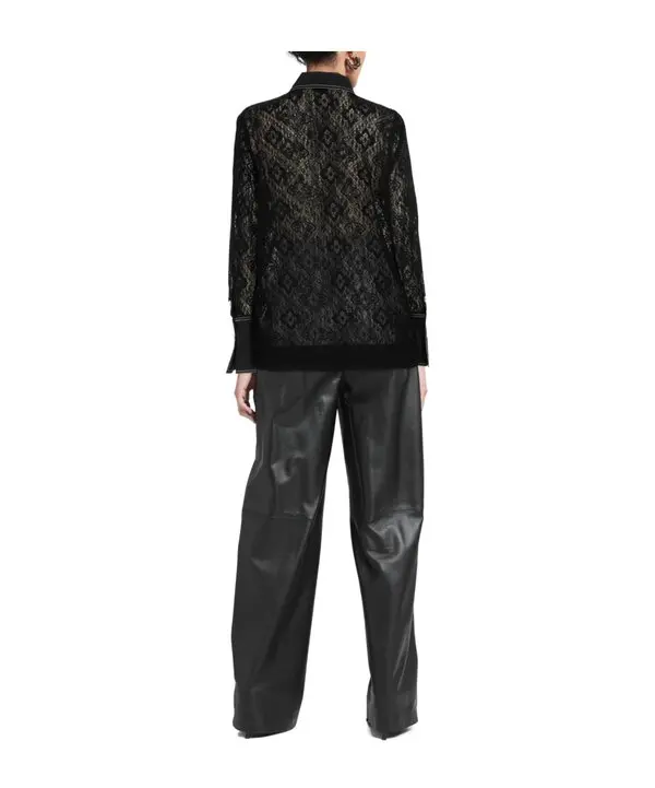 GANNI Twotone Longsleeve Shirt