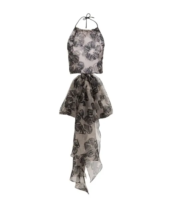 Max Mara Sleeveless Floral Print Top