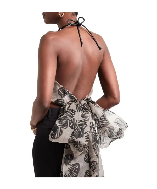 Max Mara Sleeveless Floral Print Top