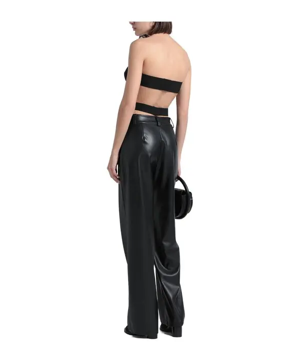 Dolce & Gabbana Solid-colored Fishnet Sleeveless Crop Top