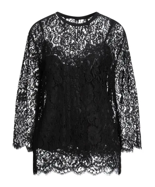 Dolce & Gabbana Solid-colored Lace Top