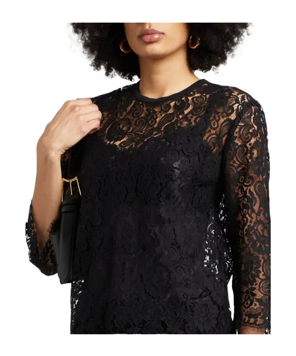 Dolce & Gabbana Solid-colored Lace Top