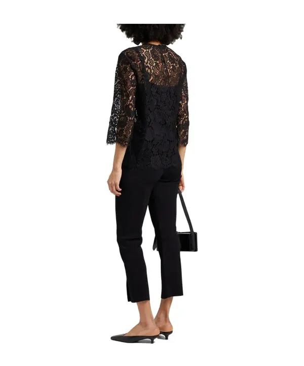 Dolce & Gabbana Solid-colored Lace Top