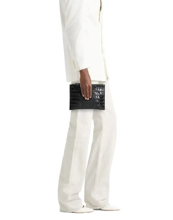 MAISON MARGIELA Crocembossed Clutch