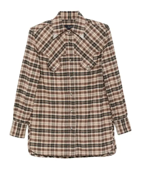 THE SEAFARER Check-pattern Western Shirt