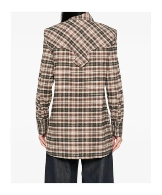 THE SEAFARER Check-pattern Western Shirt