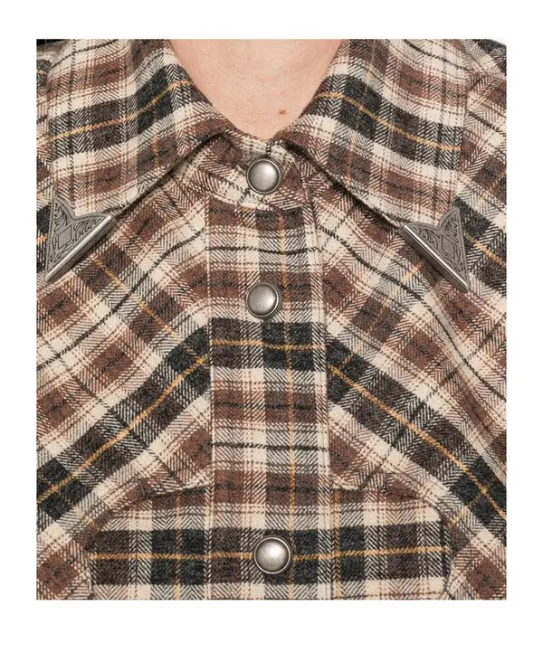 THE SEAFARER Check-pattern Western Shirt