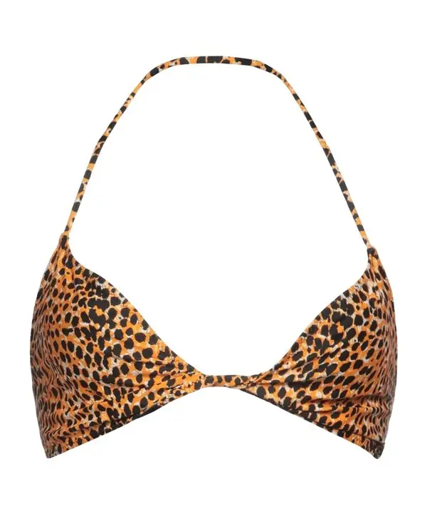 GANNI Leopardprint Triangle Bikini Top