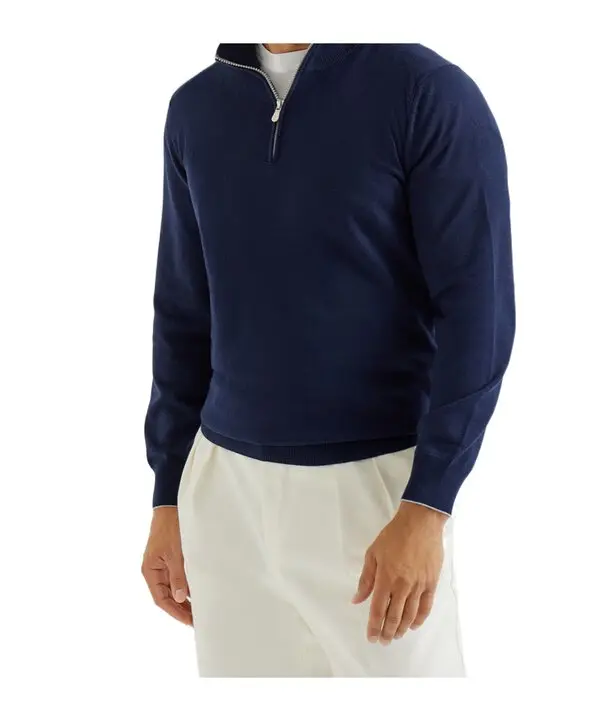 Brunello Cucinelli Half-zip Knit Sweater