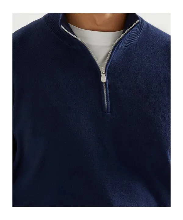 Brunello Cucinelli Half-zip Knit Sweater